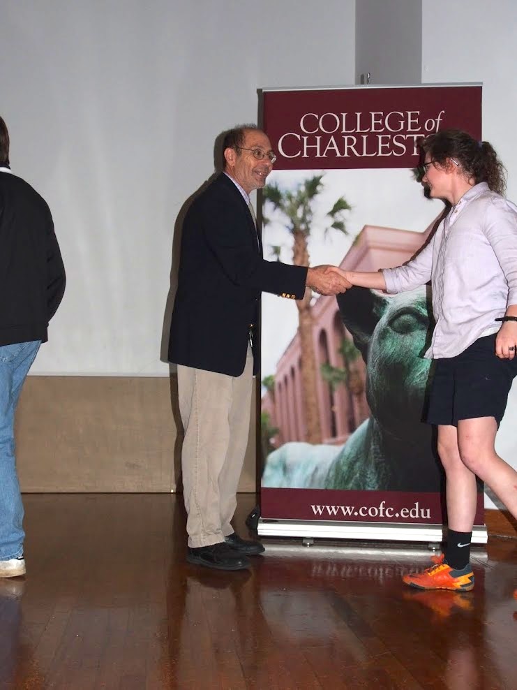 Andy Xu and David Stoner with their prizes from the American ...